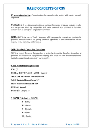 Computerized System Validation-basics | PDF