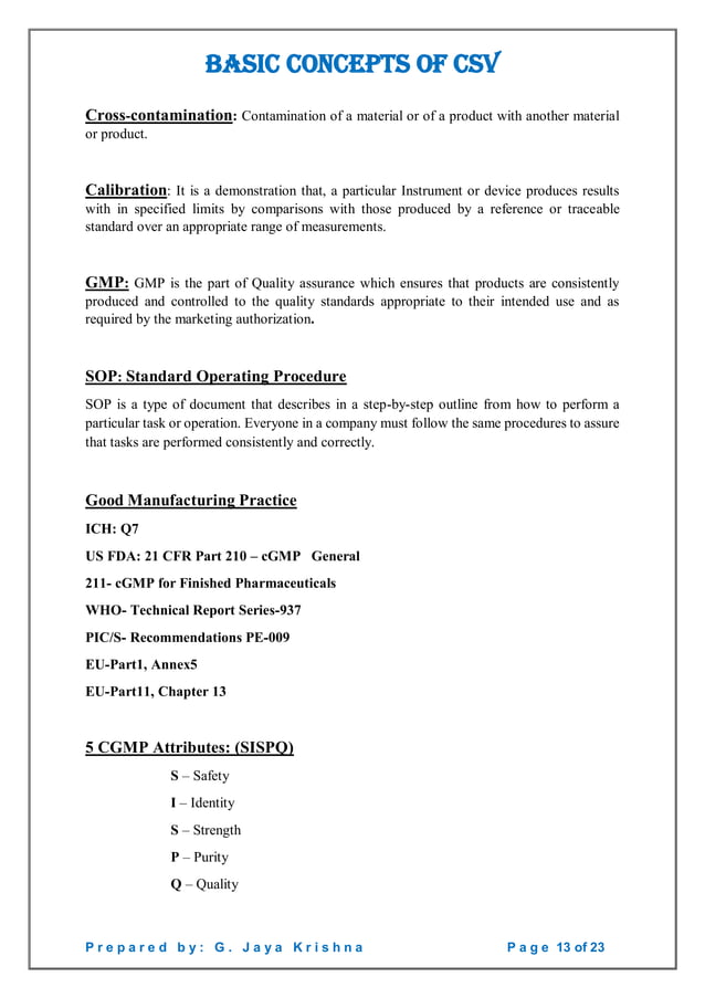 Computerized System Validation Basics Pdf