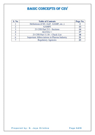 Computerized System Validation-basics | PDF