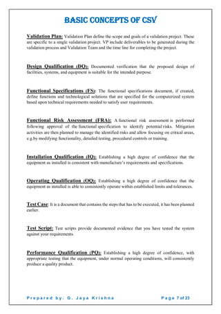 Computerized System Validation-basics | PDF