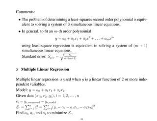 Basic concepts of curve fittings | PDF