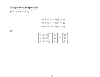 Basic concepts of curve fittings | PDF