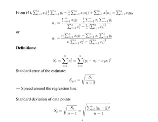 Basic concepts of curve fittings | PDF