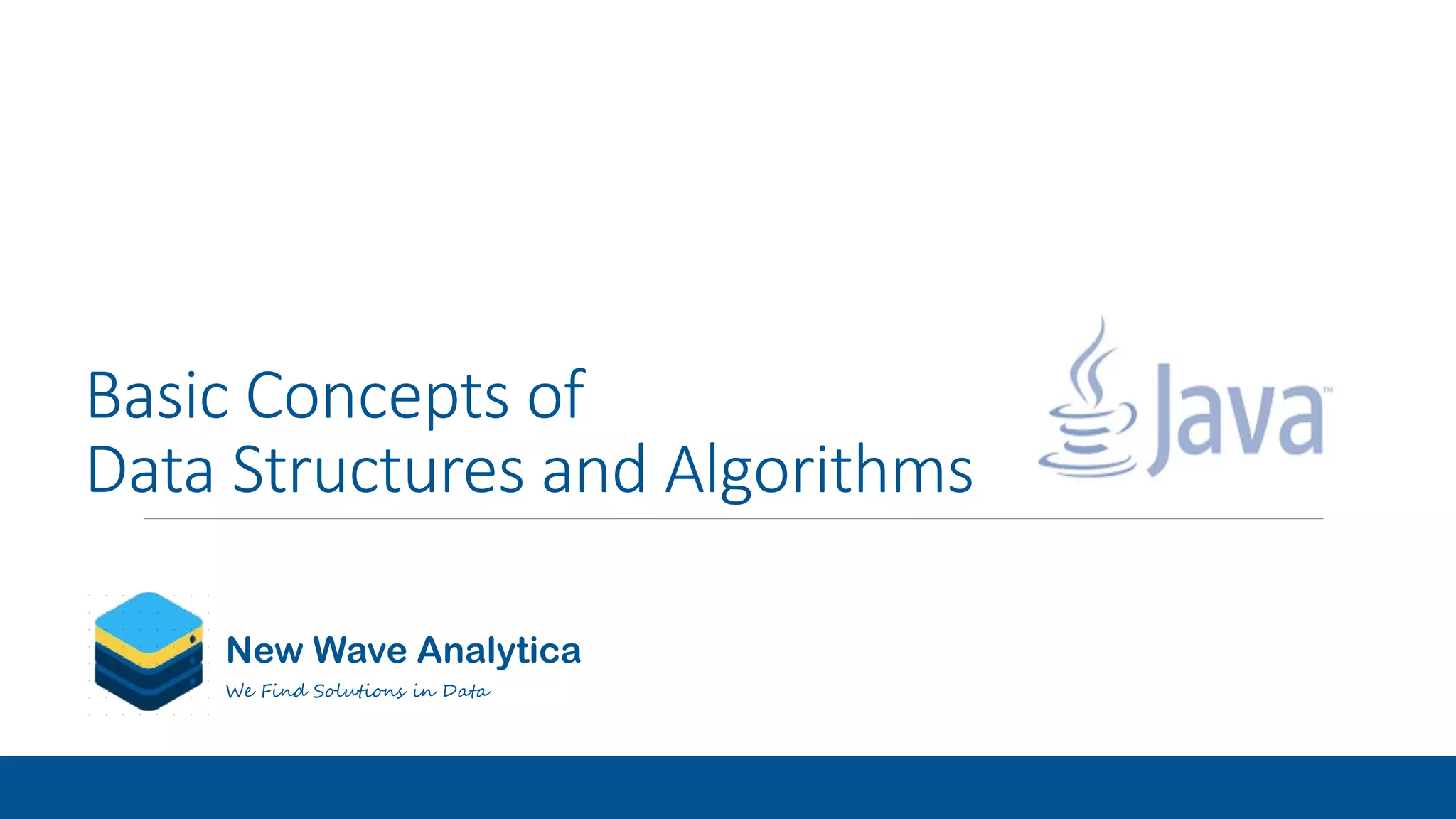 Basic concepts of data structures and algorithms | PDF