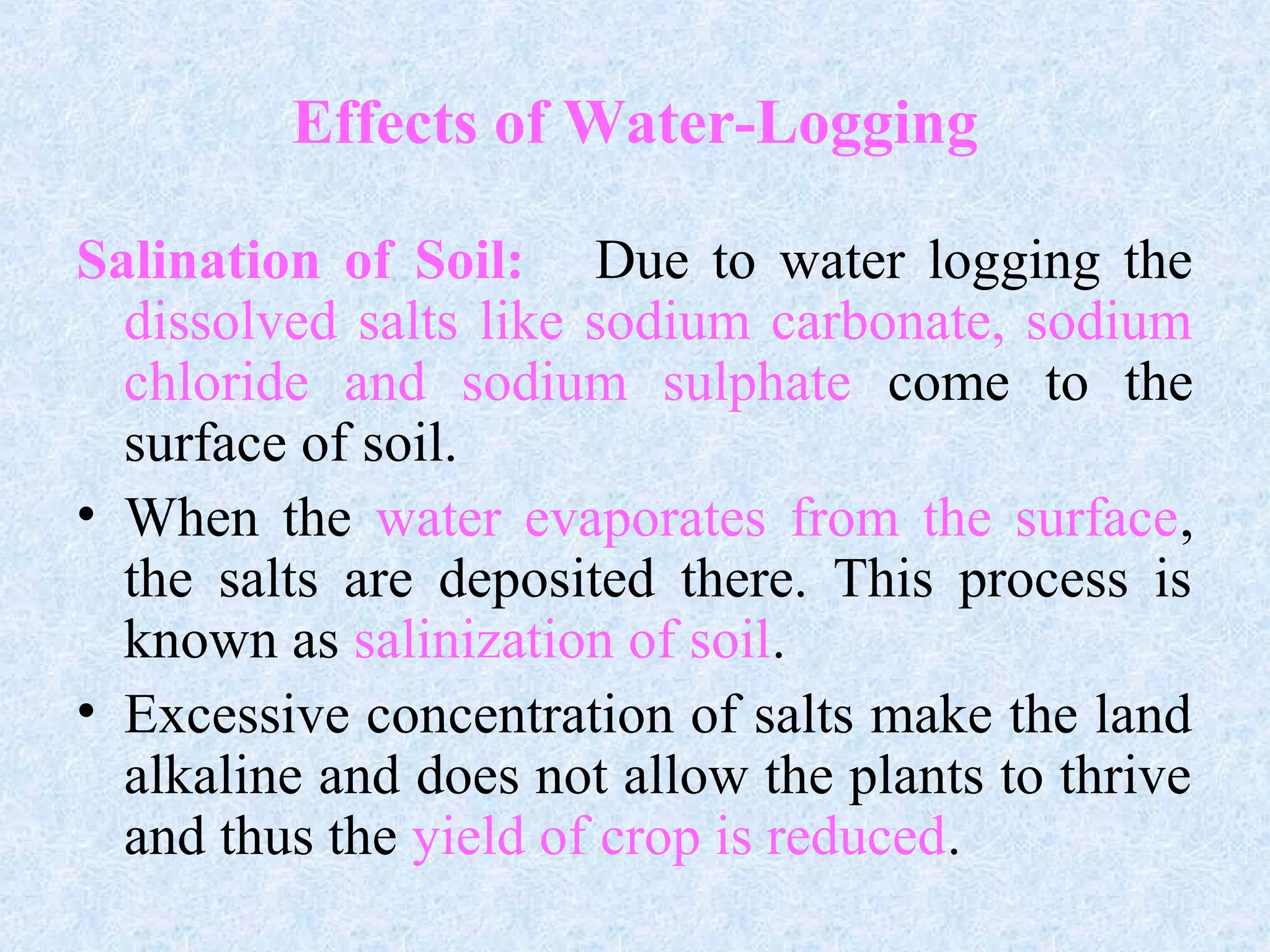 Basic concepts of drainage and leaching | PPT
