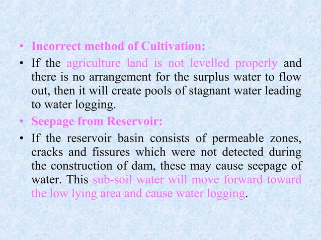 Basic concepts of drainage and leaching | PPT