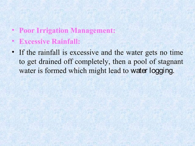 Basic concepts of drainage and leaching | PPT