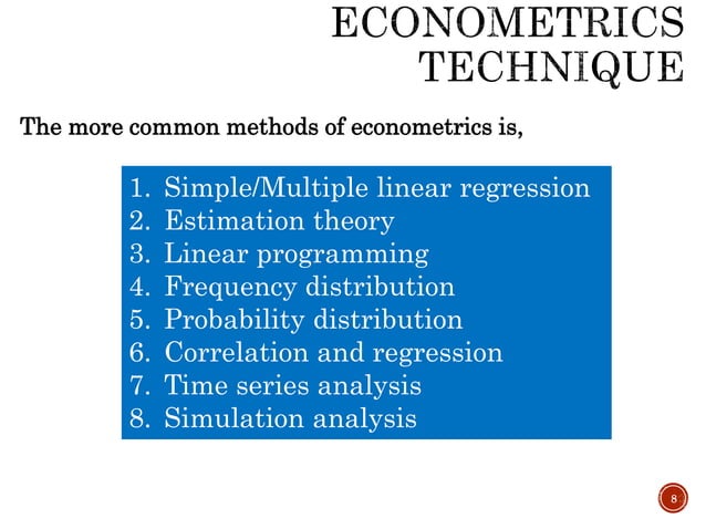 Basic concepts of_econometrics | PPTX | Business | Business and Finance