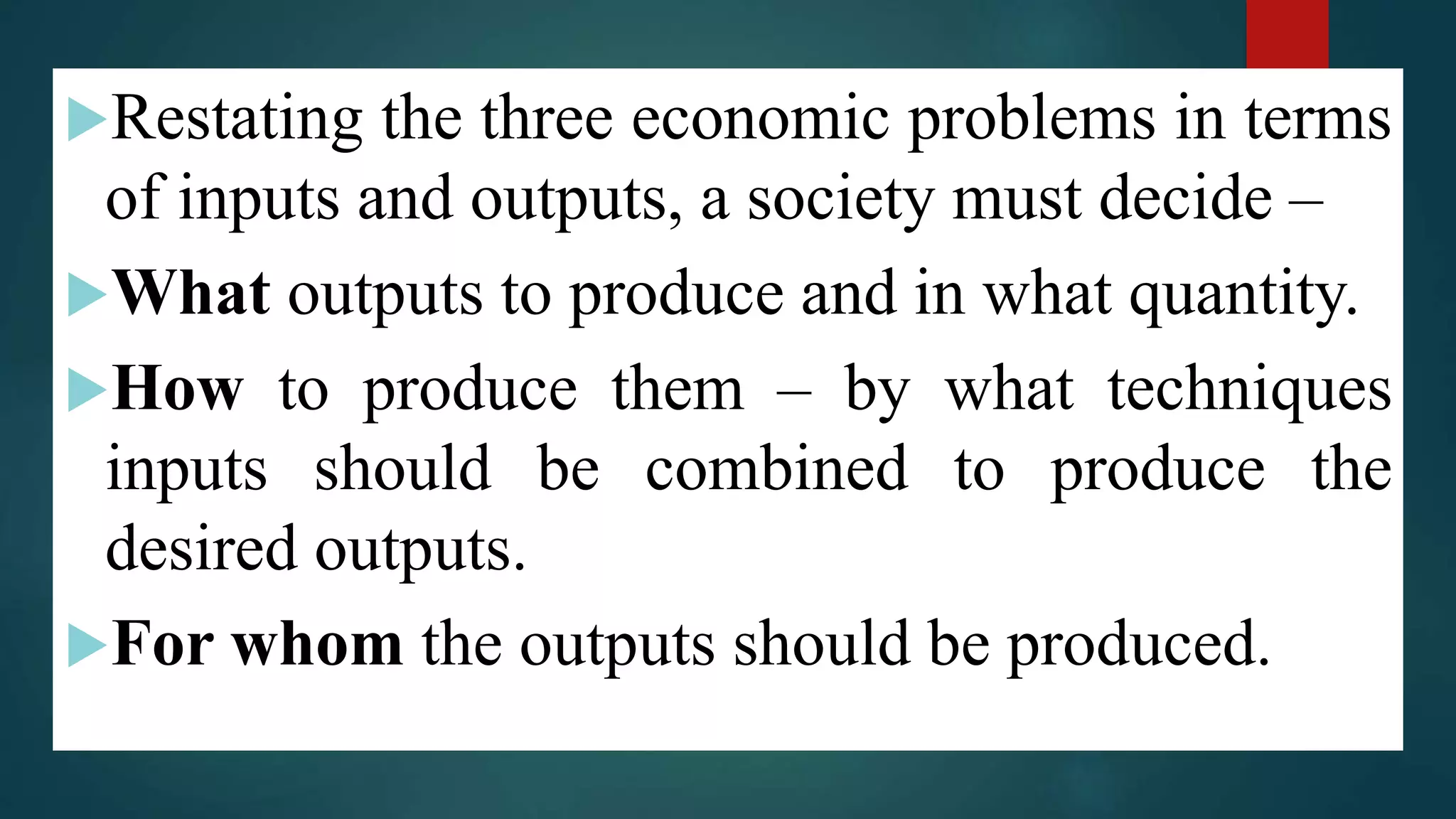 Basic concepts of economics | PPTX