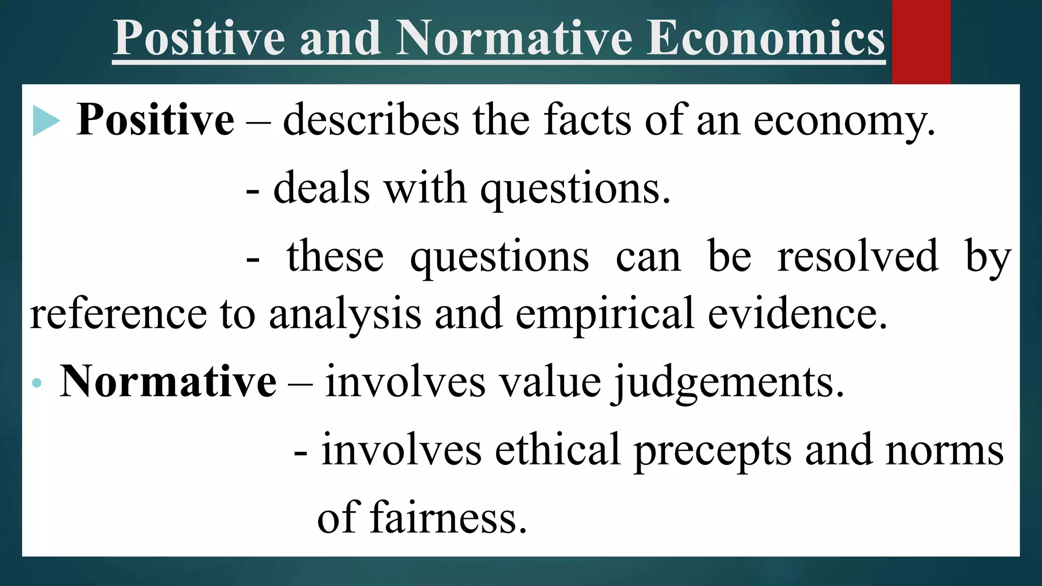 Basic concepts of economics | PPTX