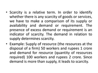 Basic concepts of Economics ppt unit 1 scarcity.ppt