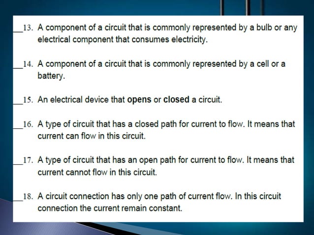 Basic concepts of electricity | PPTX