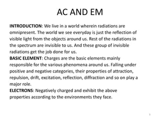 Basic concepts of EM waves and their significance | PPTX