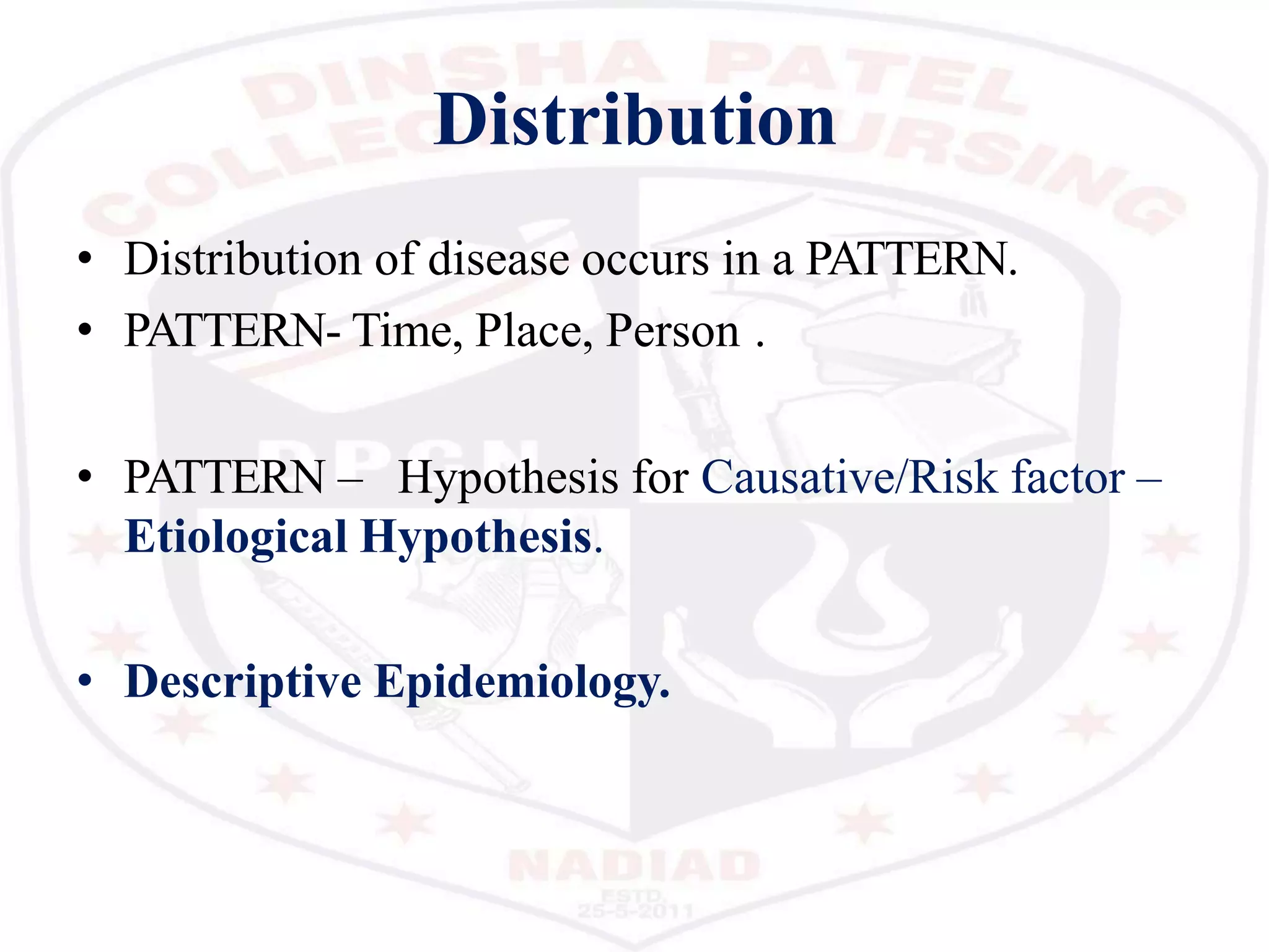 Basic concepts of epidemiology | PPSX