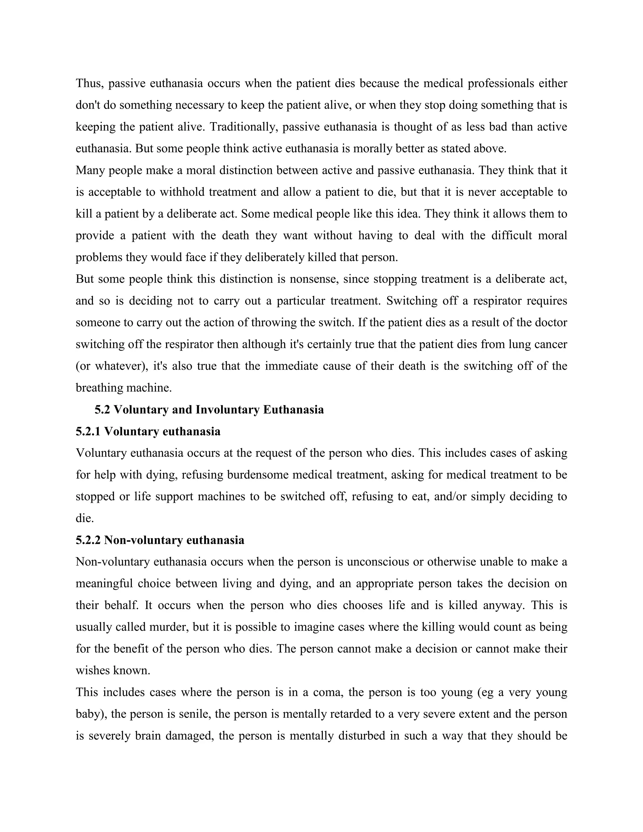 Basic concepts of Euthanasia | PDF