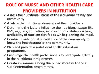 Basic concepts of food and nutrition | PPTX