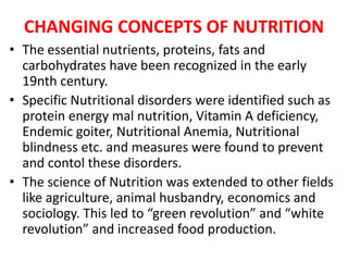 Basic concepts of food and nutrition | PPTX