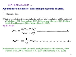 Basic concepts of genetic diversity vipp.ppt