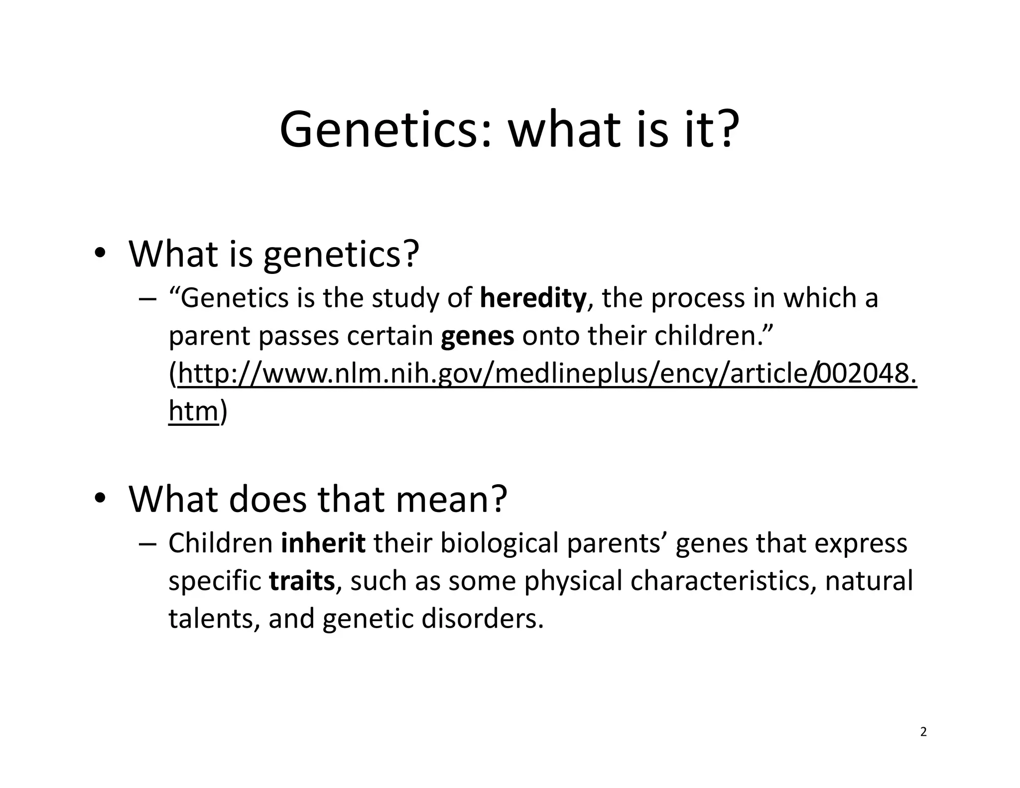 Basic concepts of genetics | PDF