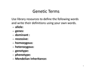 Basic concepts of genetics | PDF