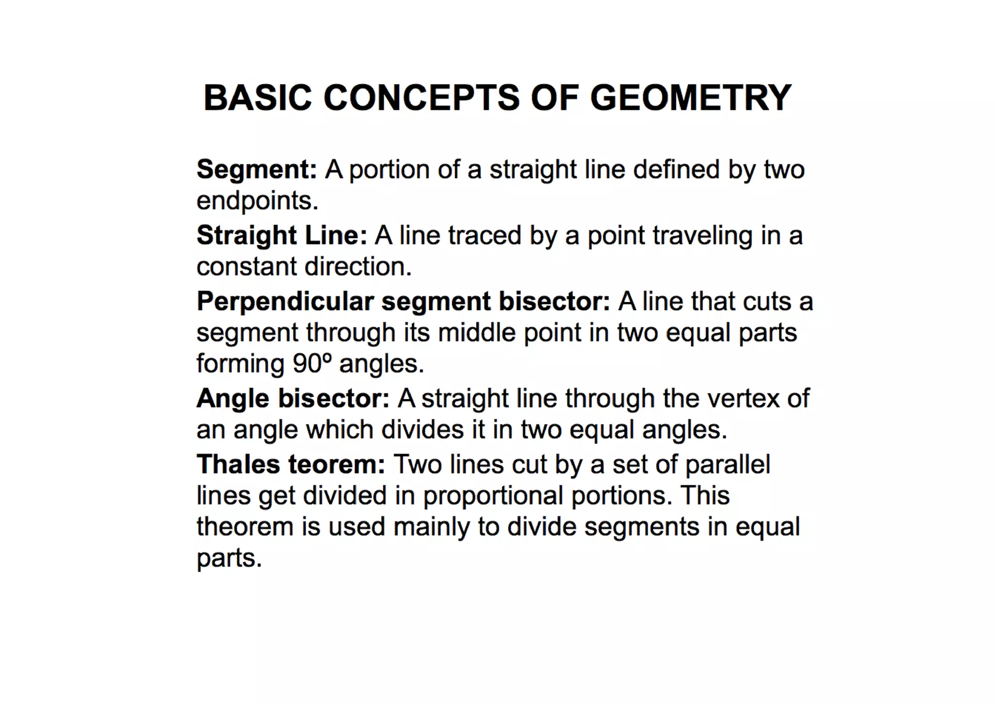 Basic concepts of geometry | PDF