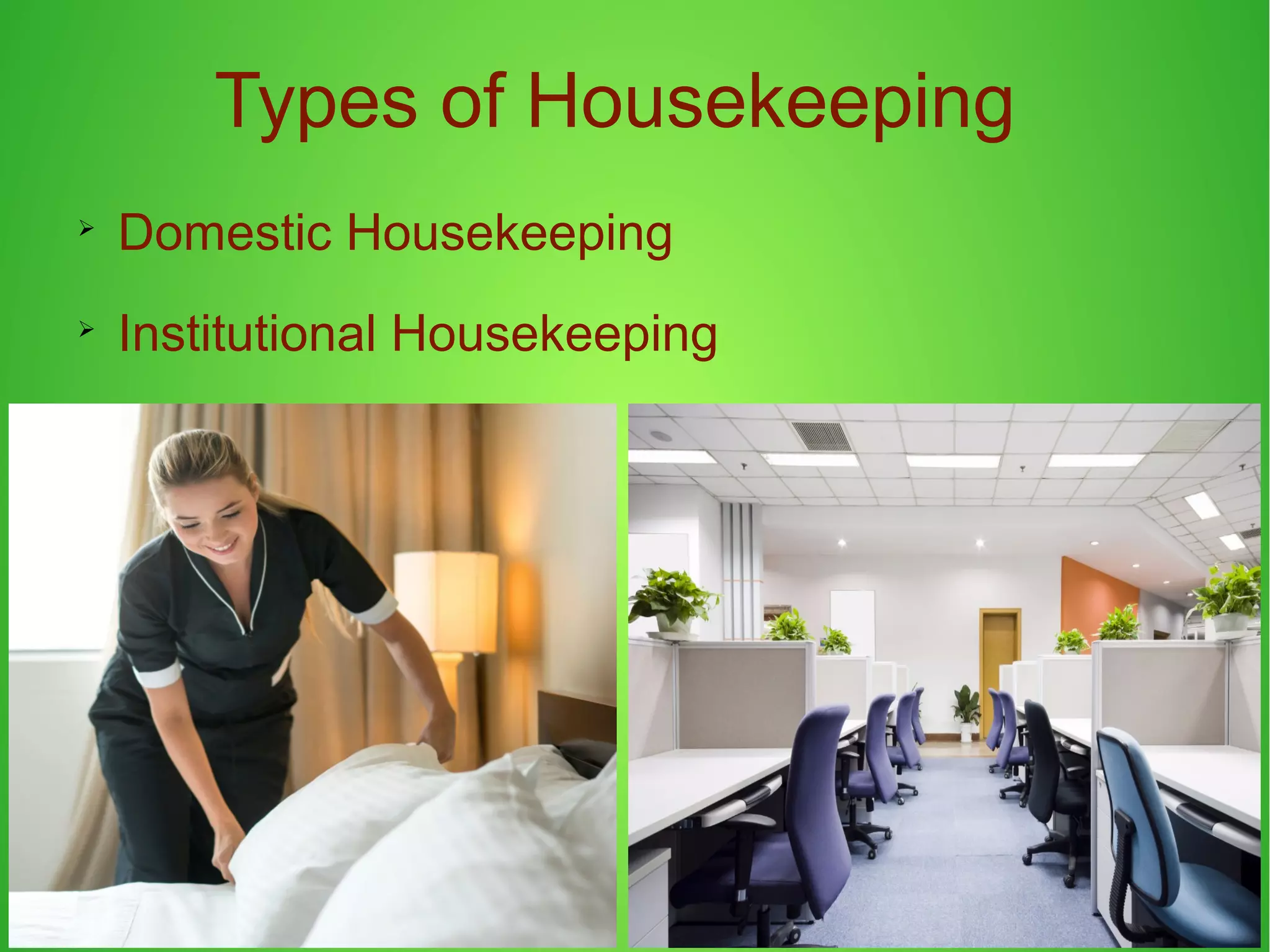 Basic concepts of housekeeping | PPT