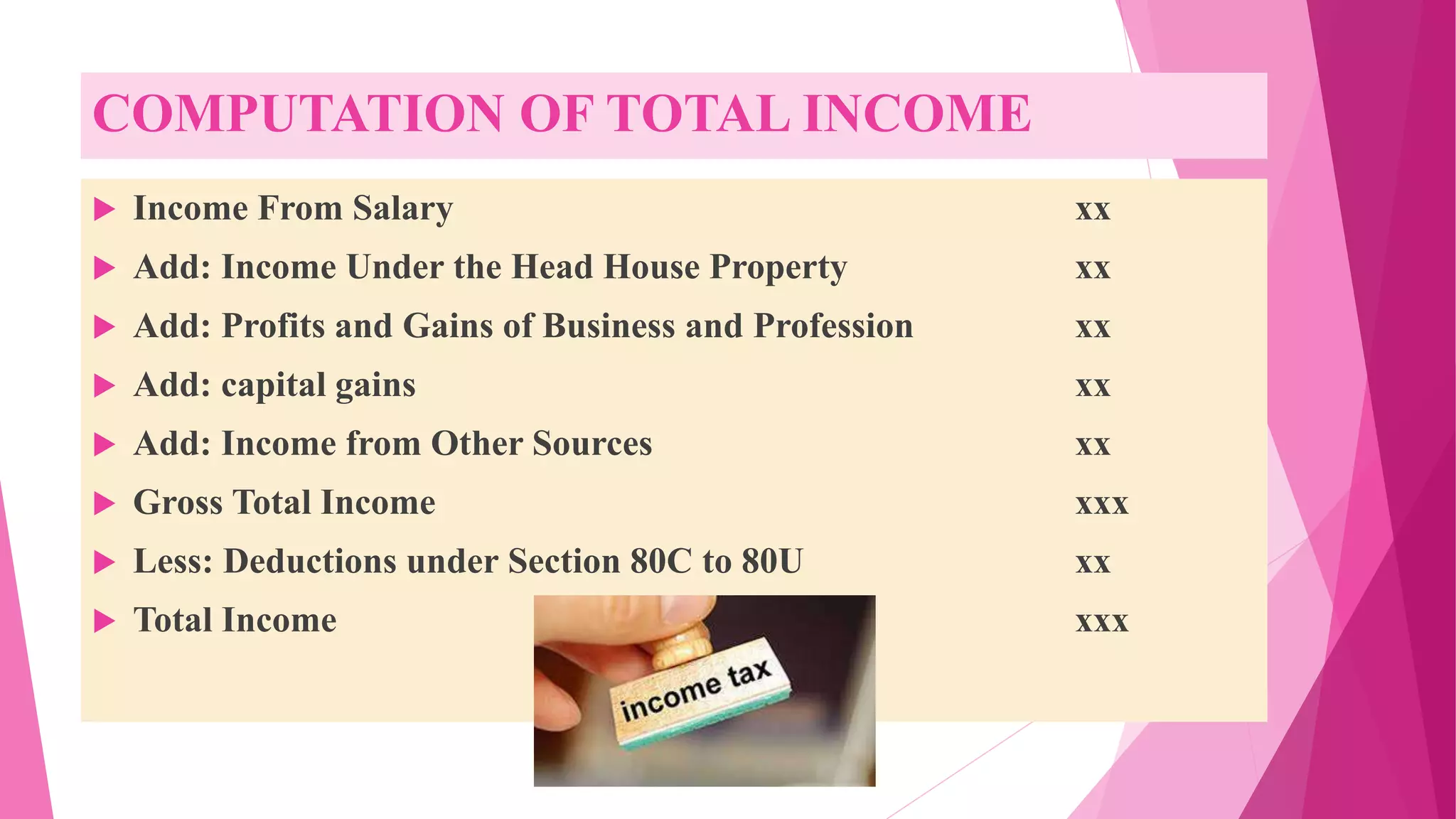 Basic concepts of income tax | PPT