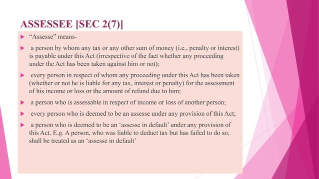 Basic concepts of income tax | PPT | Personal Taxes | Personal Finance