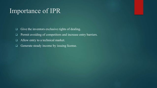 Basic concepts of IPR | PPTX