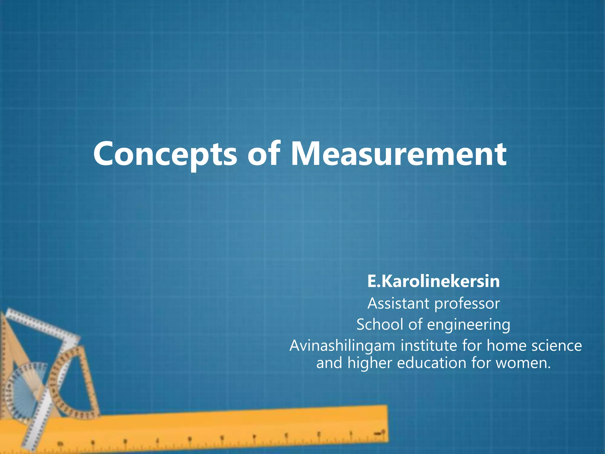 Basic concepts of measurement | PPTX