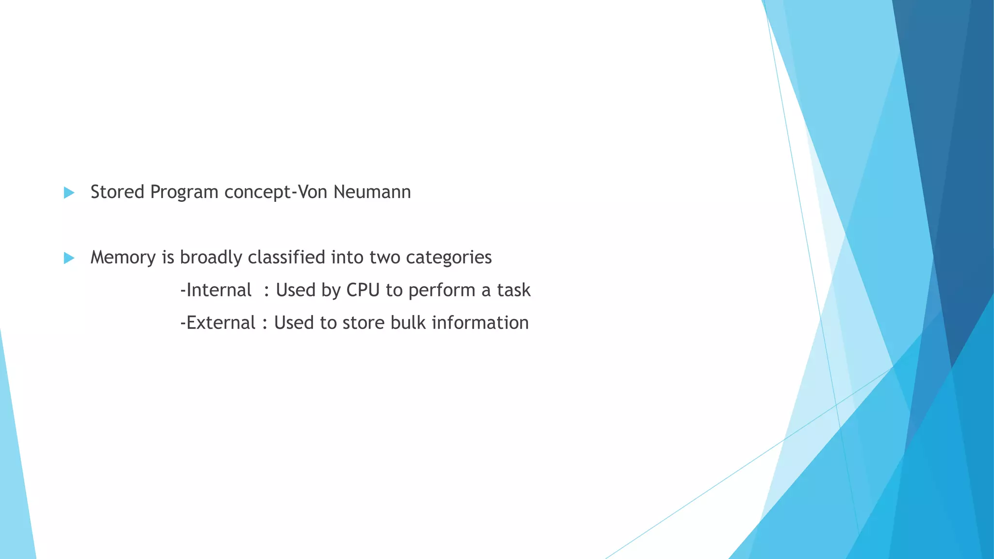 Basic concepts of memory | PPT | Free Download