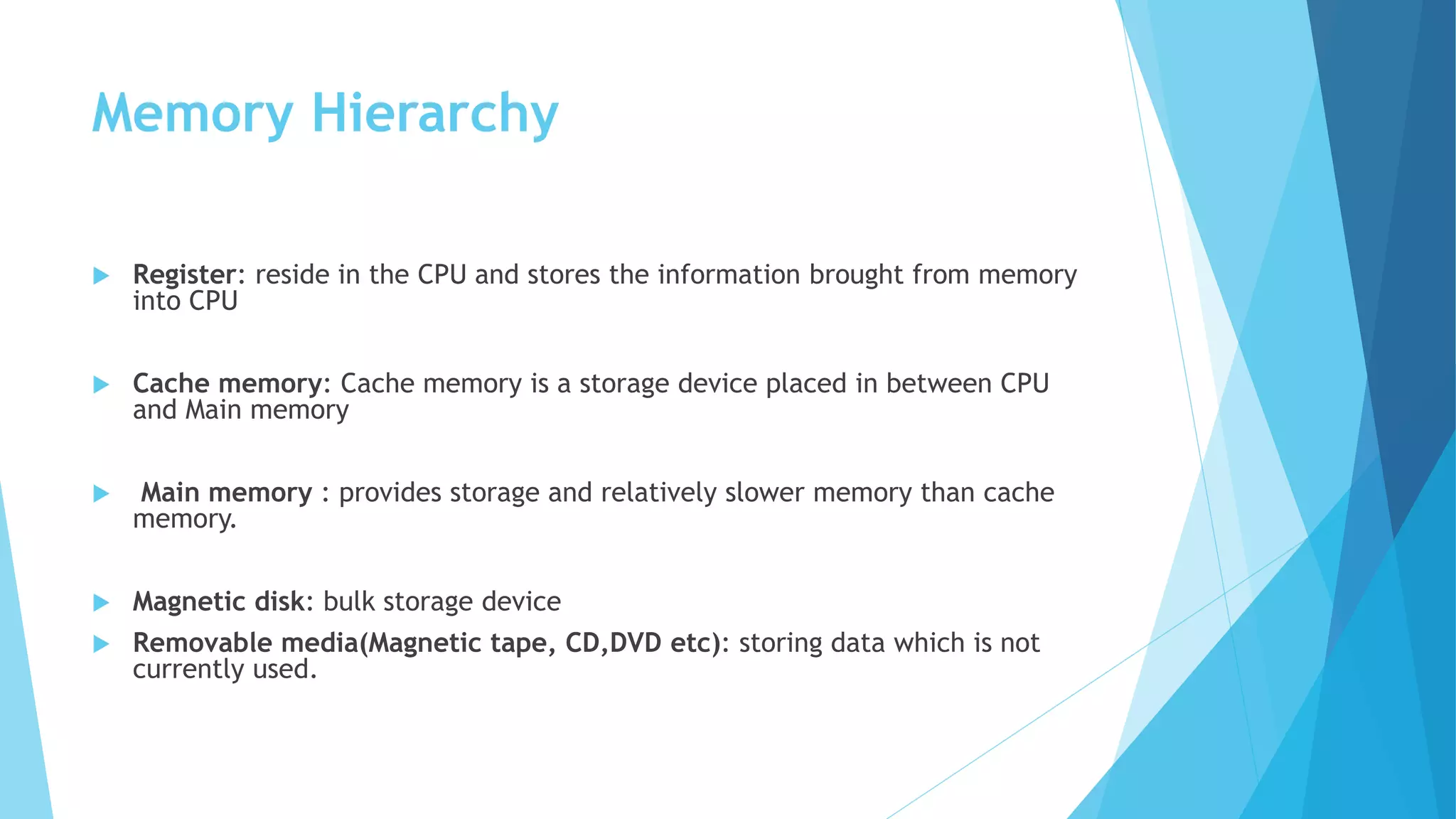 Basic concepts of memory | PPT