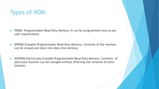 Basic concepts of memory | PPTX