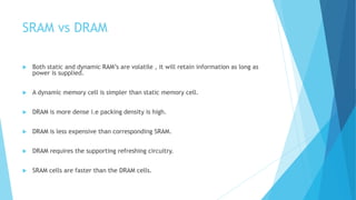 Basic concepts of memory | PPTX