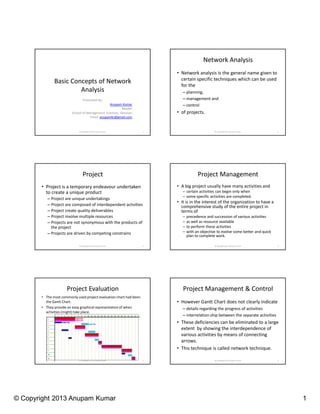 Basic concepts of network analysis | PDF