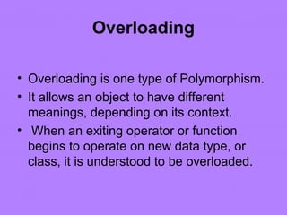 Basic concepts of oops | PPT