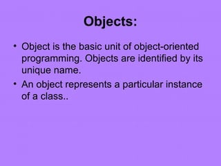Basic concepts of oops | PPT
