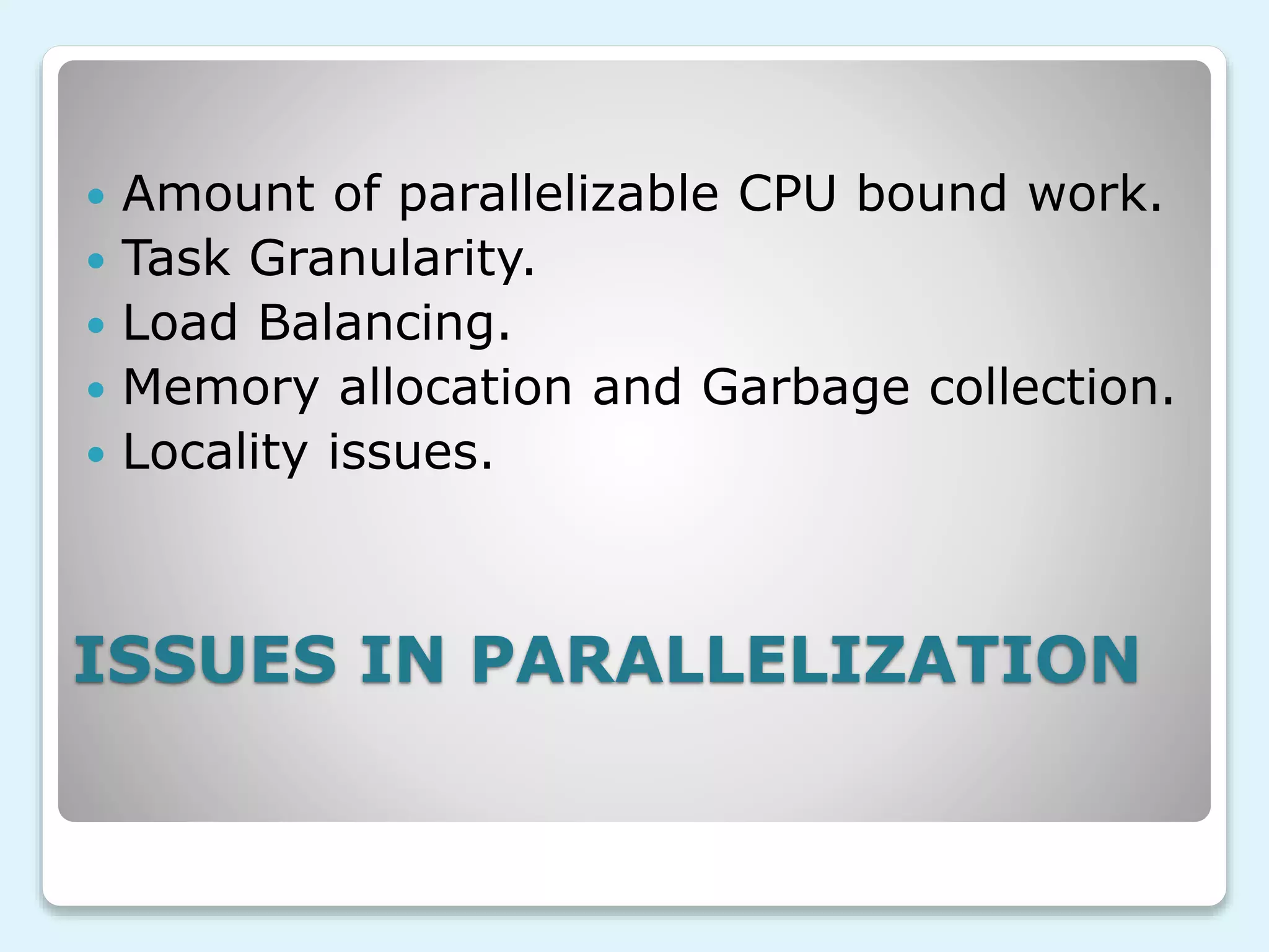 Basic concepts of parallelization | PPTX