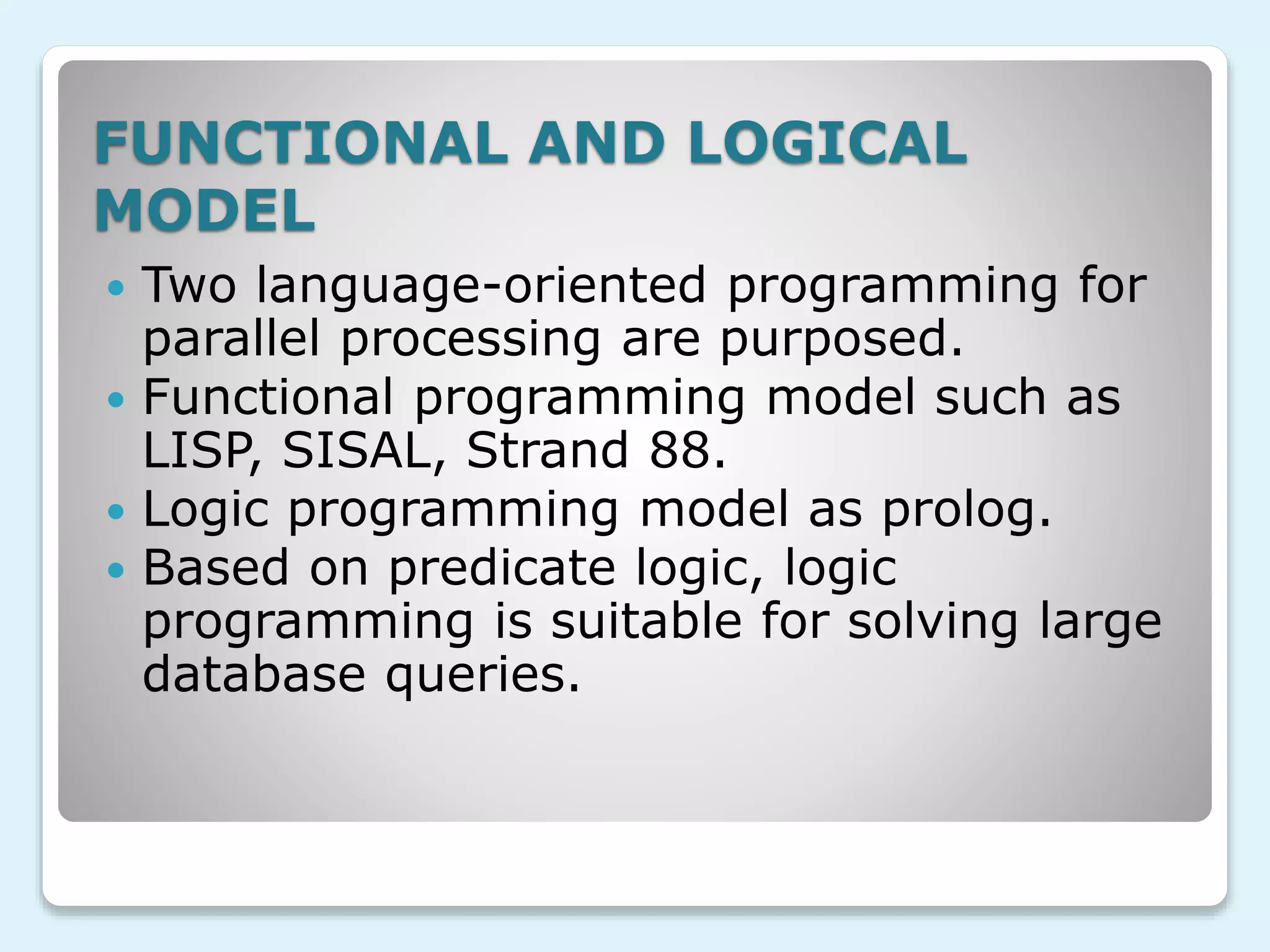 Basic concepts of parallelization | PPTX