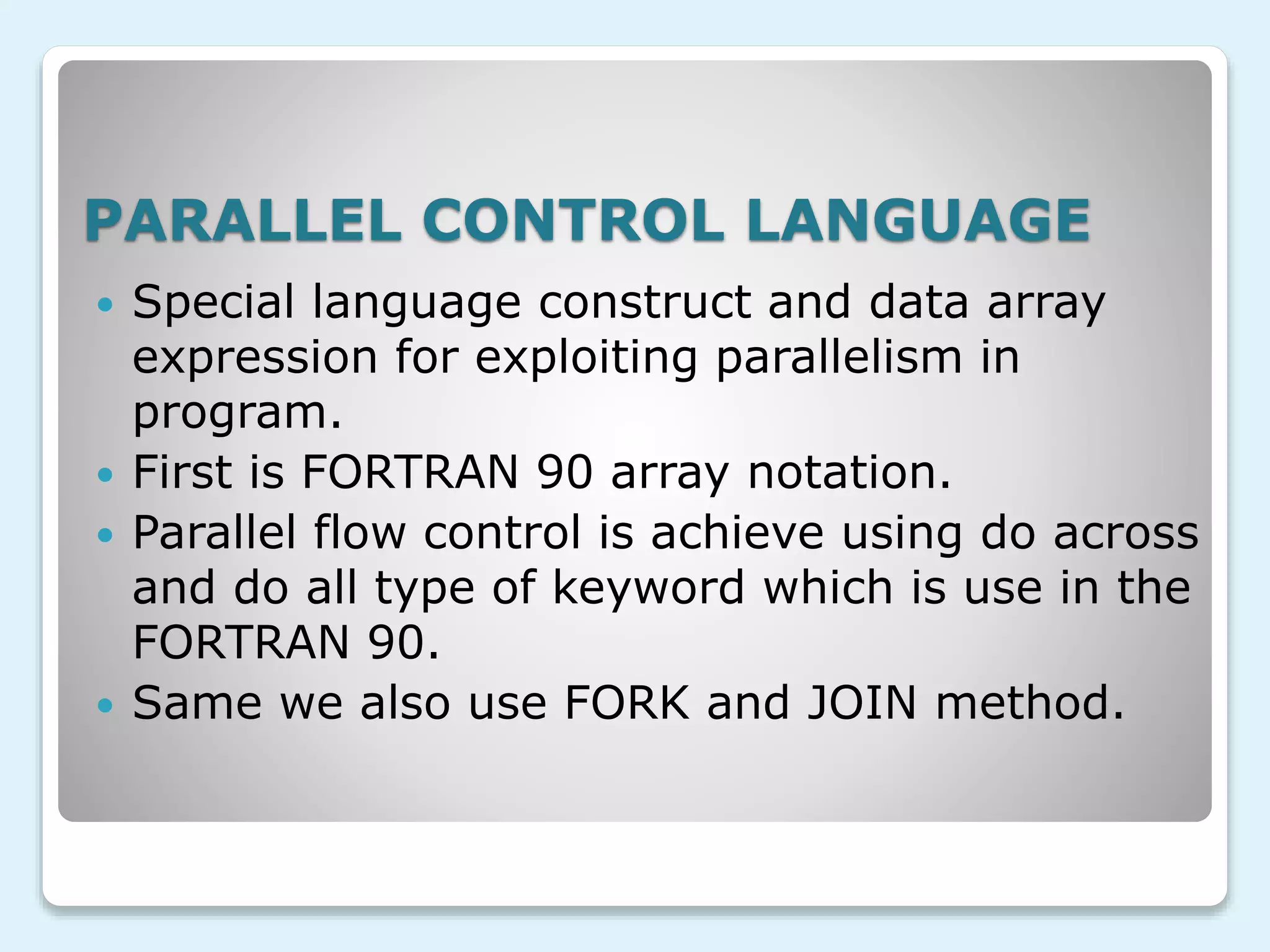 Basic concepts of parallelization | PPTX