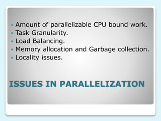 Basic concepts of parallelization | PPTX