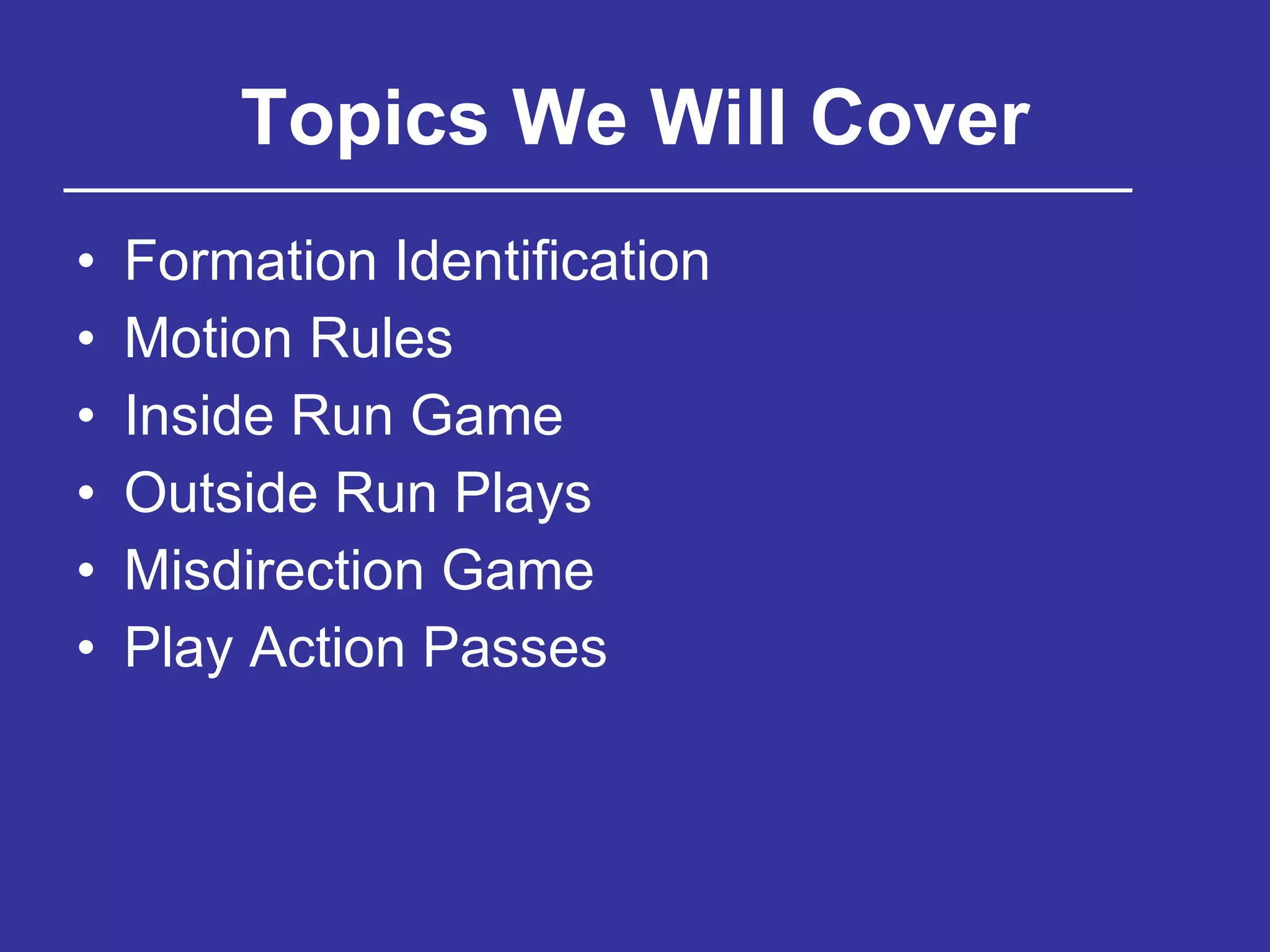 Basic concepts of The Pistol Offense | PPT