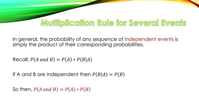 Basic concepts of probability