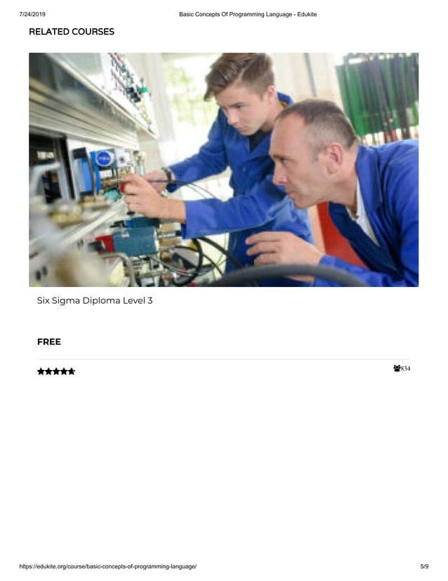 Basic Concepts Of Programming Language - Edukite | PDF