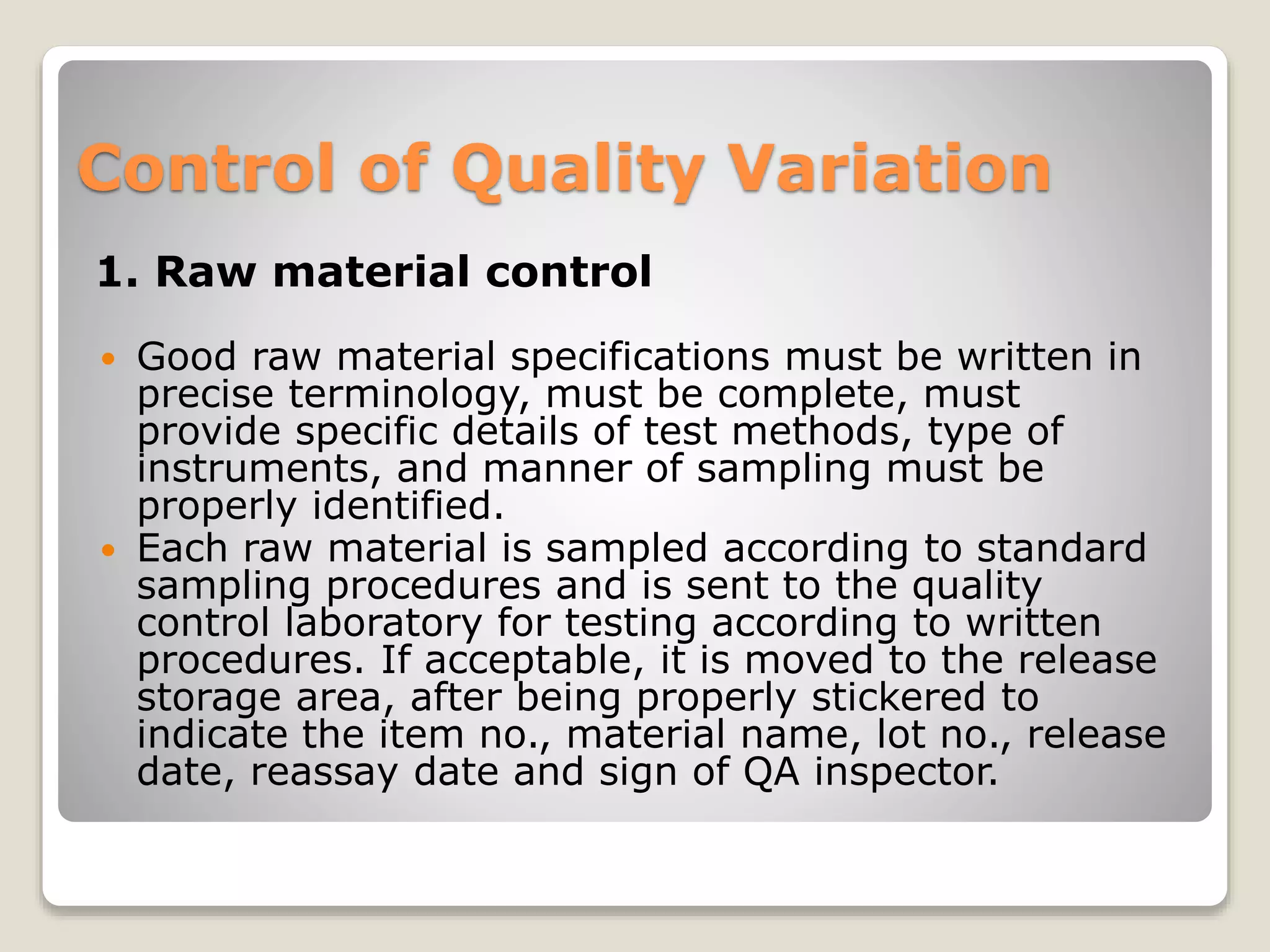 Basic concepts of QA and QC | PPTX