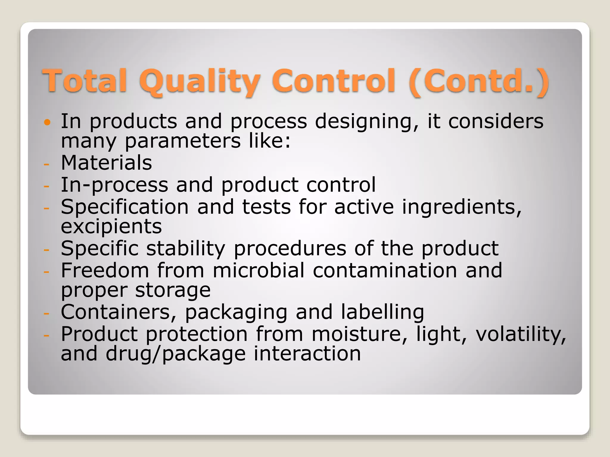 Basic concepts of QA and QC | PPTX
