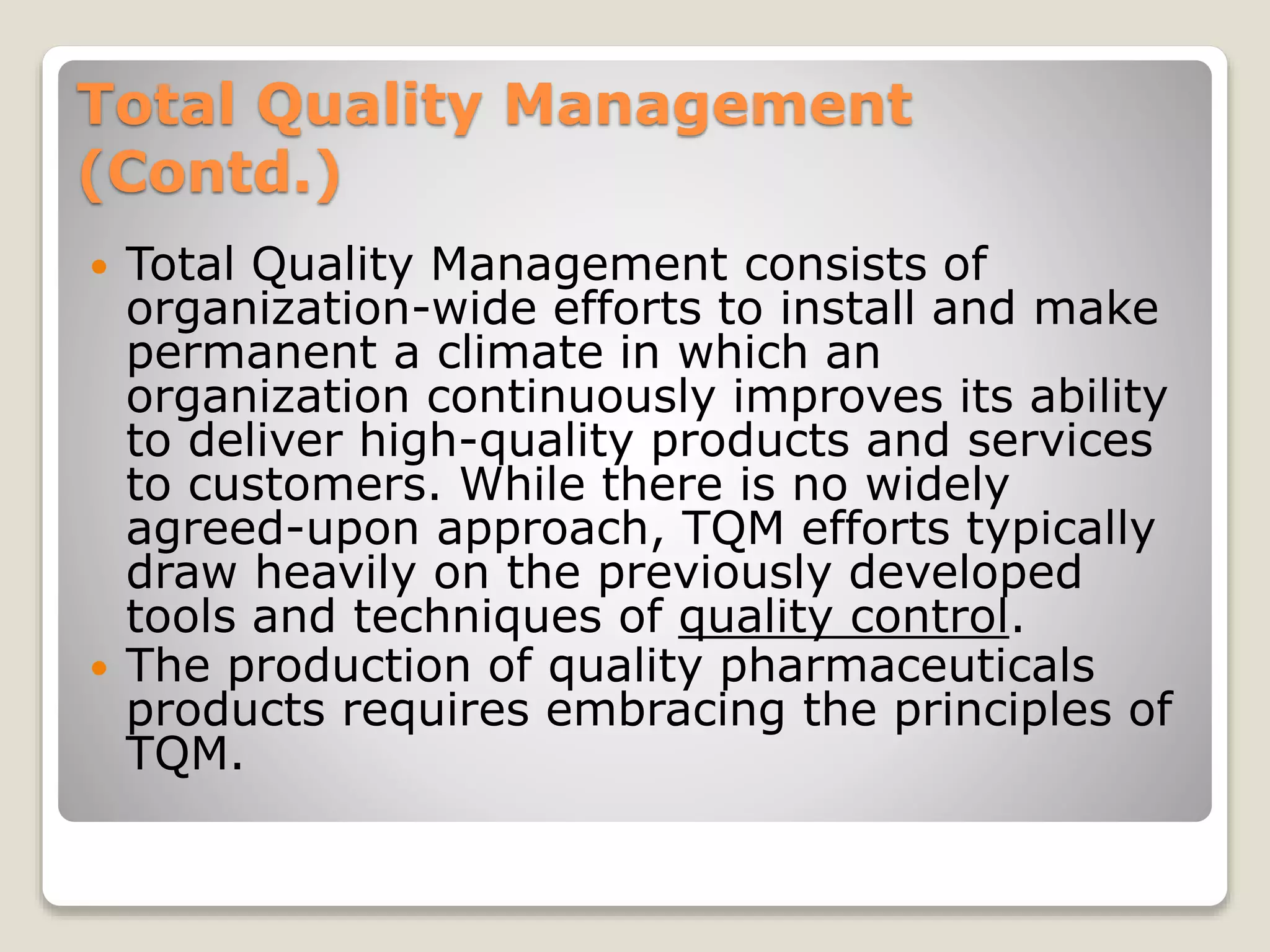 Basic concepts of QA and QC | PPTX