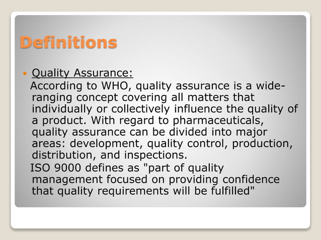 Basic concepts of QA and QC | PPTX | Pharmaceutical Industry | Industries