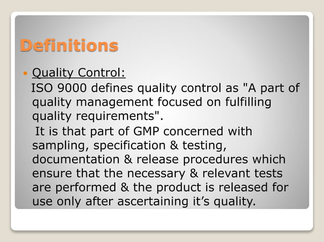 Basic concepts of QA and QC | PPTX | Pharmaceutical Industry | Industries