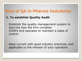 Basic concepts of QA and QC | PPTX